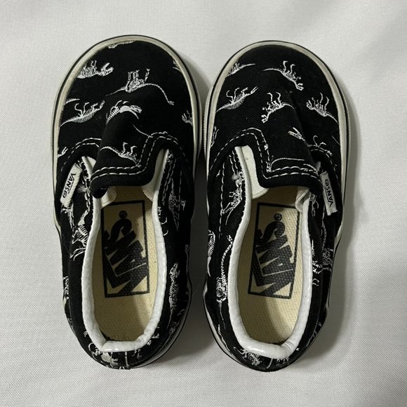 Vans | Shoes | Vans Baby Dinosaur Slip On Sneakers | Poshmark